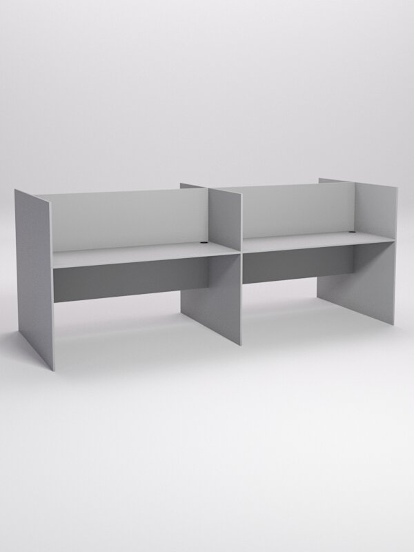 Стол оператора колл-центра секционный двухсторонний №4-2, Серый