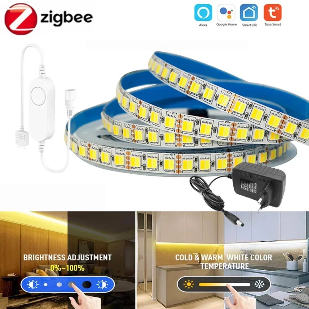 Светодиодная лента YSRSAI Zigbee 3.0 RGB, 2M Full Kit, EU Plug