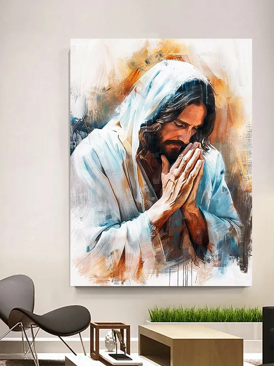 Иисус Христос картина, картины с изображением святых, 40х60 см.