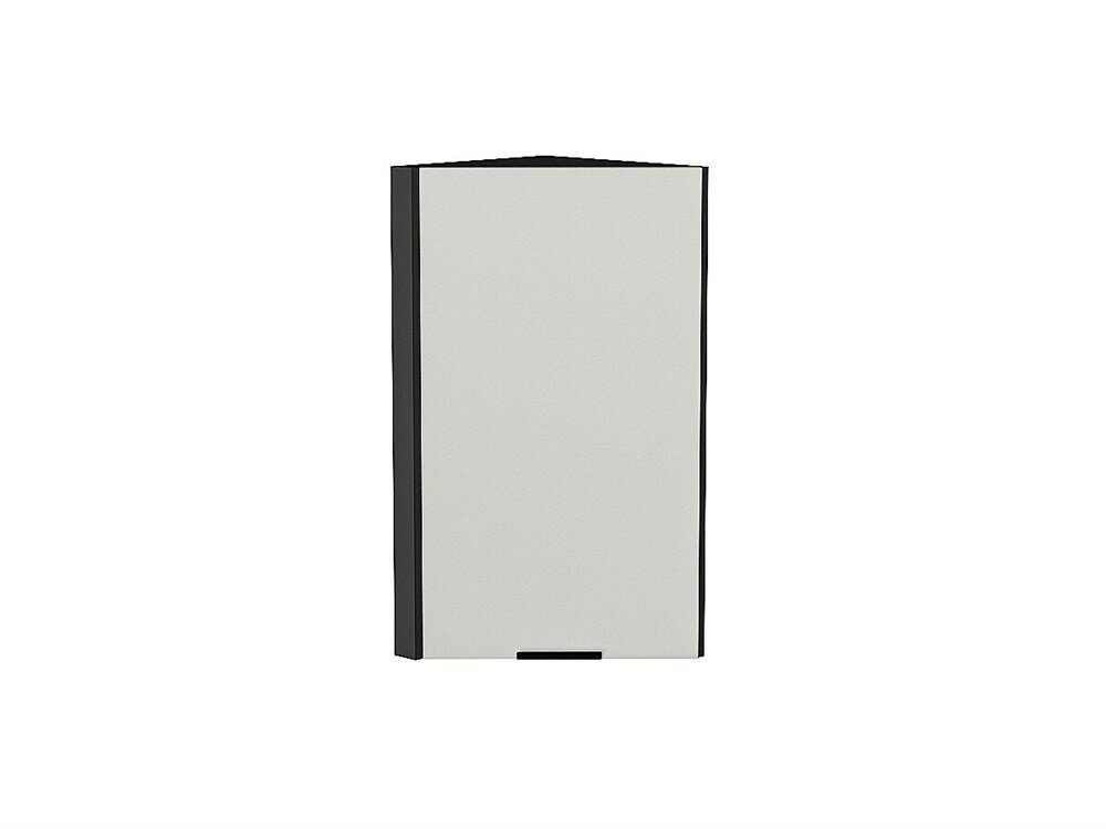 VVT Шкаф верхний торцевой Евро Graphite, Агат, 720 В*Ш*Г 716*300*304, фасад МДФ Агат, корпус Graphite Агат