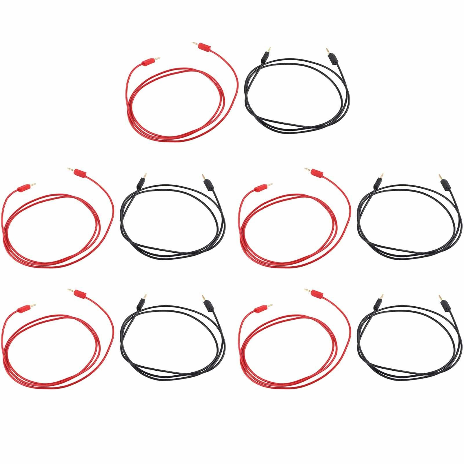 5 комплектов испытательной линии типа банан с позолотой, тестовый кабель типа банан с разъемом 2 мм для электропроектов