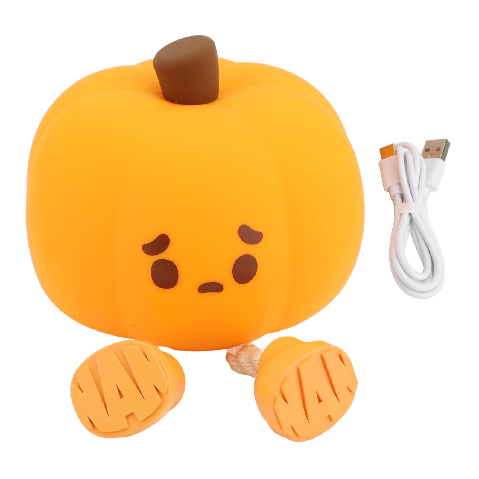 Тыквенный силиконовый ночник милый тыквенный кран свет 3 передач регулируемая яркость детский ночник для спальни