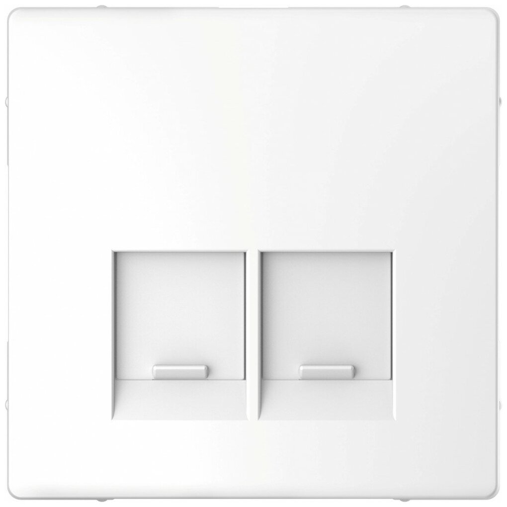 Накладка центральная для 2-х модульных разъемов Белый Лотос Schneider Electric Merten D-Life