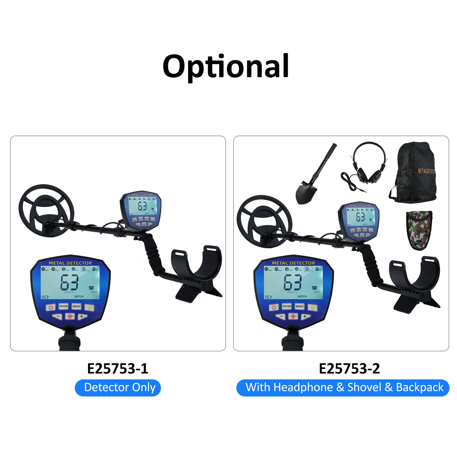 Металлоискатель с ЖК-дисплеем, 3 режима.