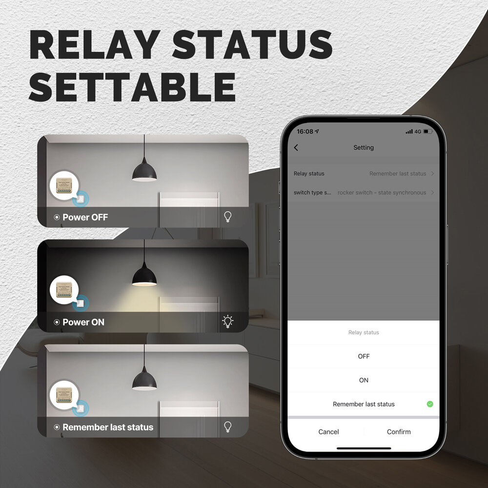 WiFi диммер Tuya с удаленным управлением через приложение