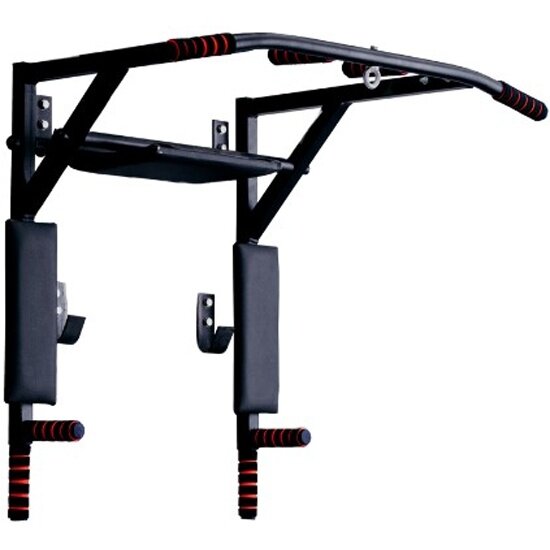 Турник Блин-да-гриф 3в1 черный