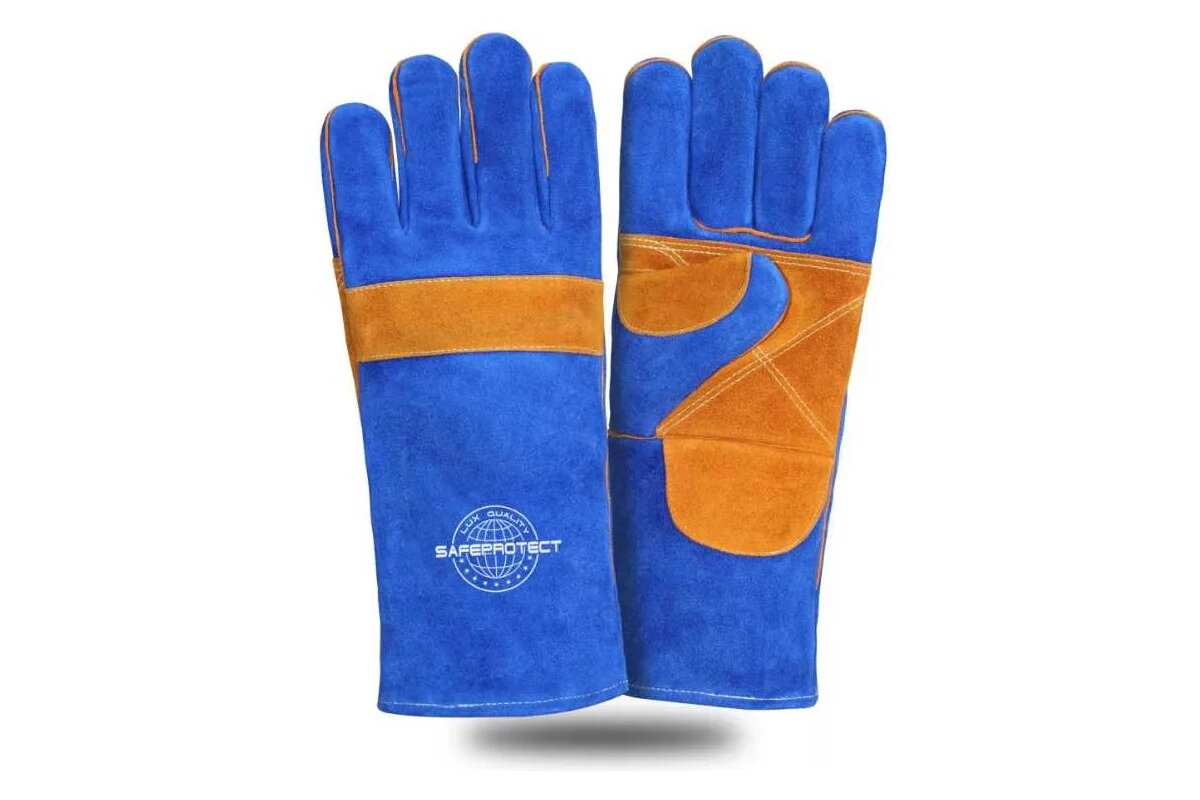 Safeprotect хакасия краги спилковые усиленные синие флисовая подкладка р 10.5 1 пара