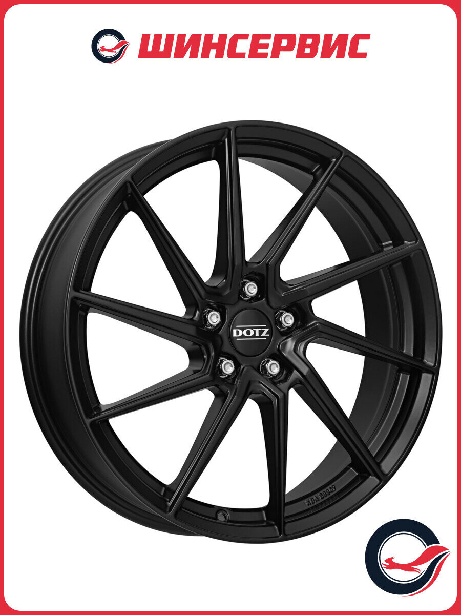 Литой колесный диск Dotz Spa black R18x8.0J 5x100 ET35 ЦО60.1 для автомобиля