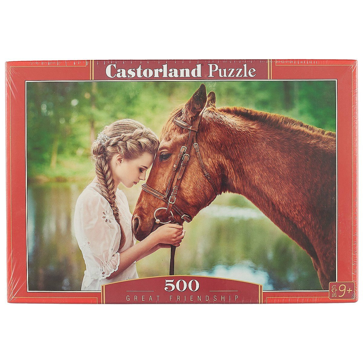 Пазл Castorland 500 эл. 47*33см. Девушка и лошадь B-52516