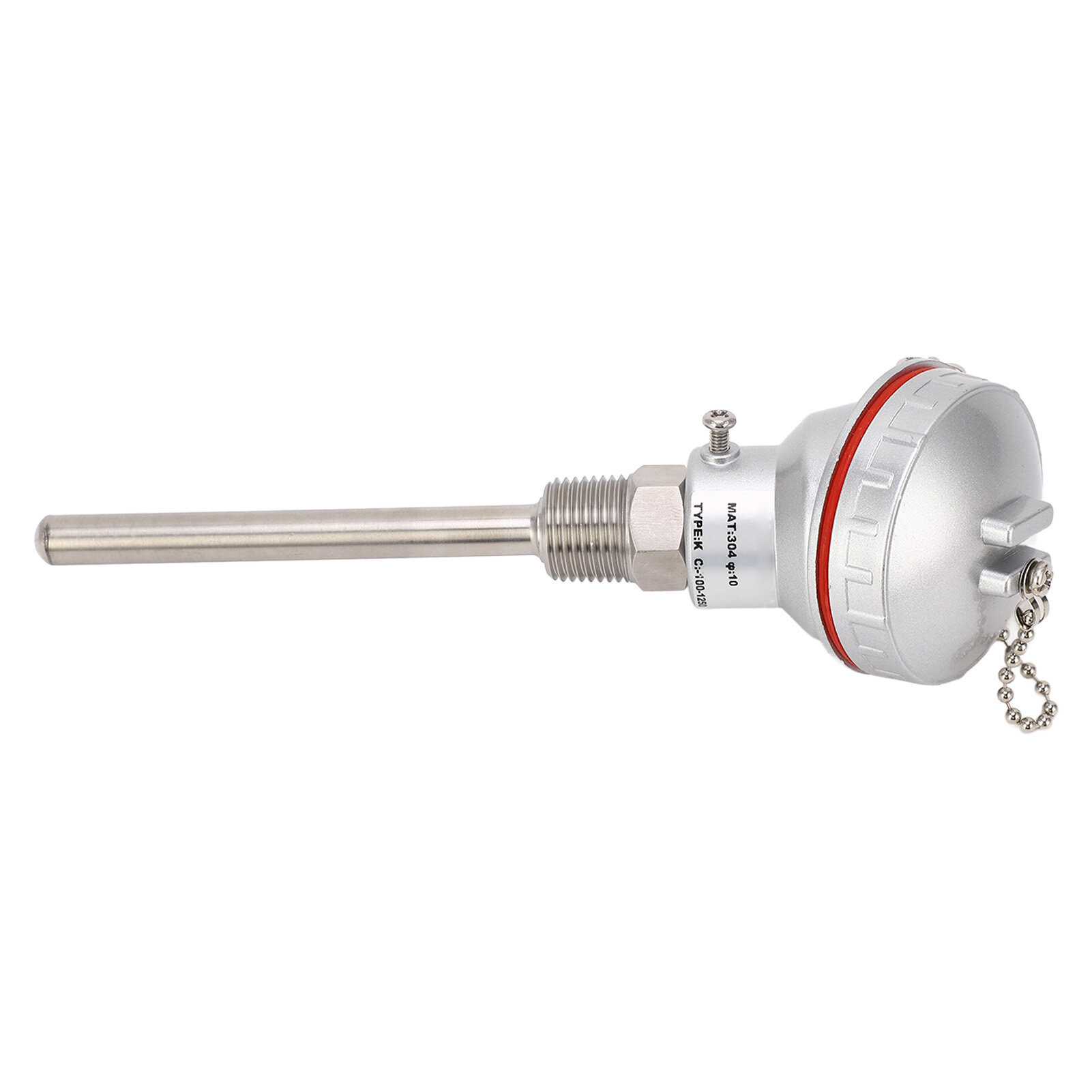 Термопара тип K, зонд 10x100мм, резьба PT1/2in, головка