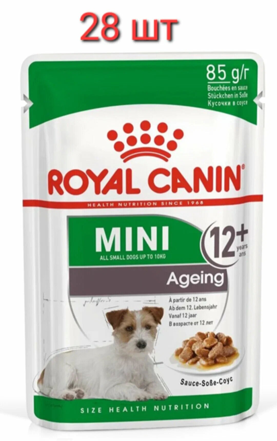 Влажный корм Royal Canin Mini Ageing для пожилых собак мелких пород, 28 шт х 85 г