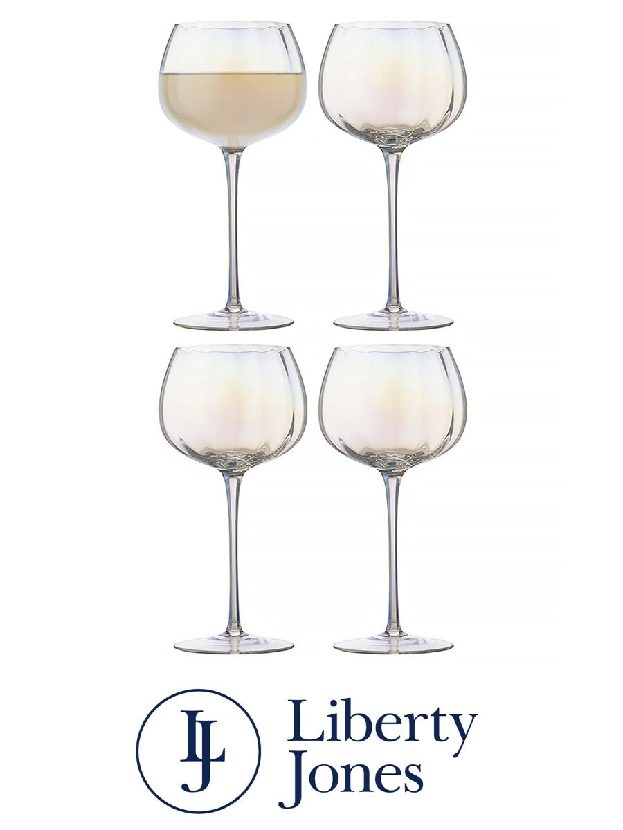 Набор бокалов для вина Liberty Jones Gemma Opal 455 мл, 4 шт, выдувное стекло