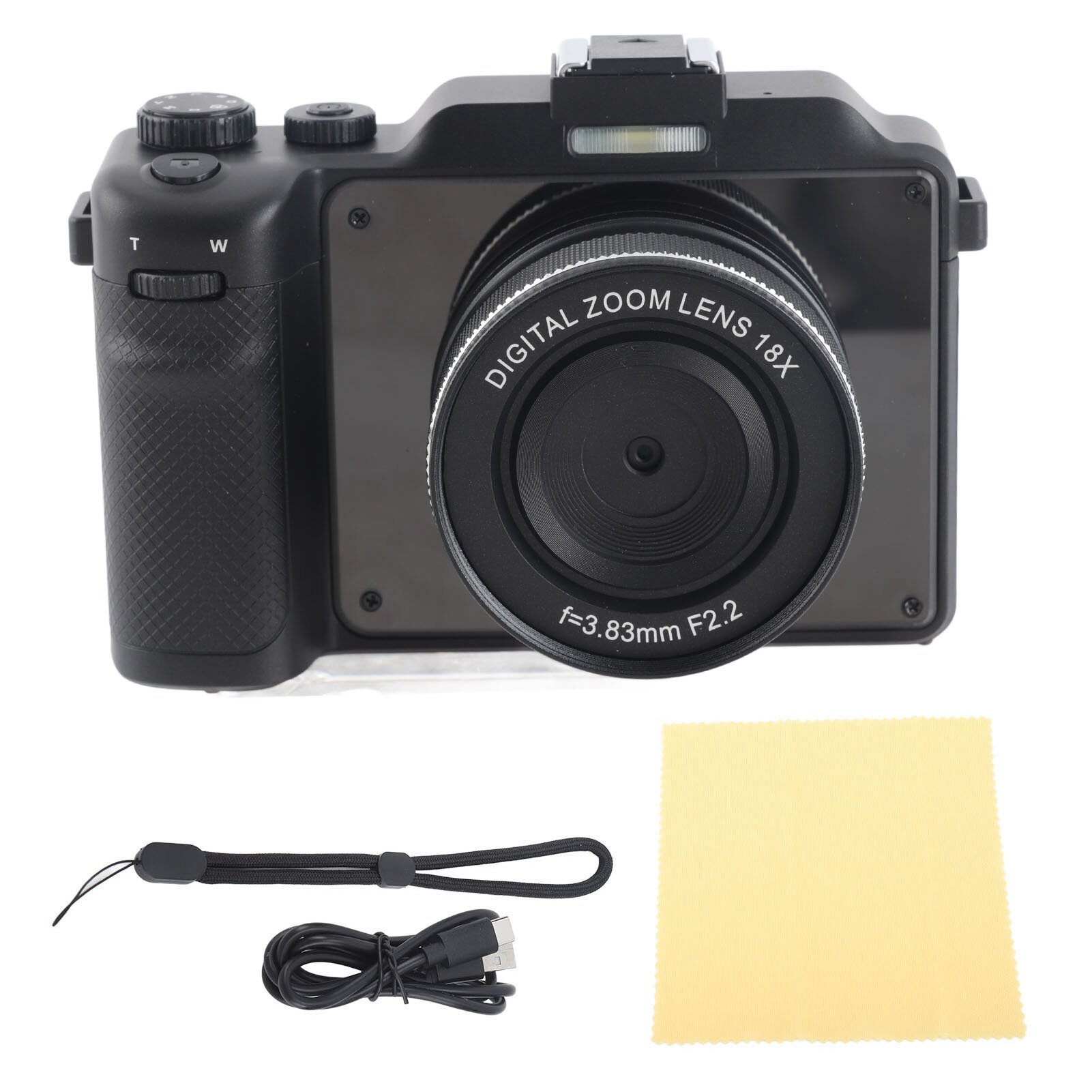 5K Цифровая камера передняя задняя двойная линза 64 -мегапиксель 18X AutoFocus VLOG Camera для записей о росте вечеринки для путешествий