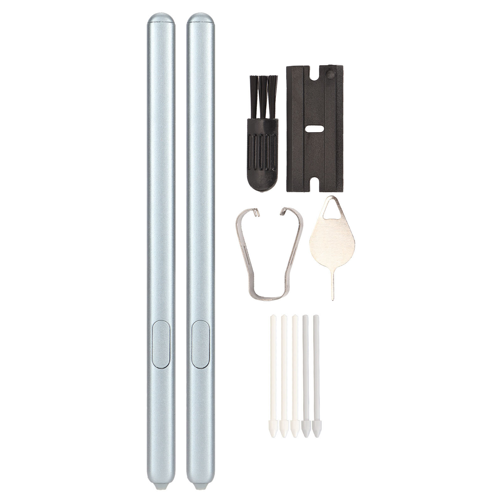 2PCS TABLET STYLUS PEN с 5 кончиками замены Магнитный быстрый отклик для Galaxy Tab S6 SM -T860 SM -T865 Blue