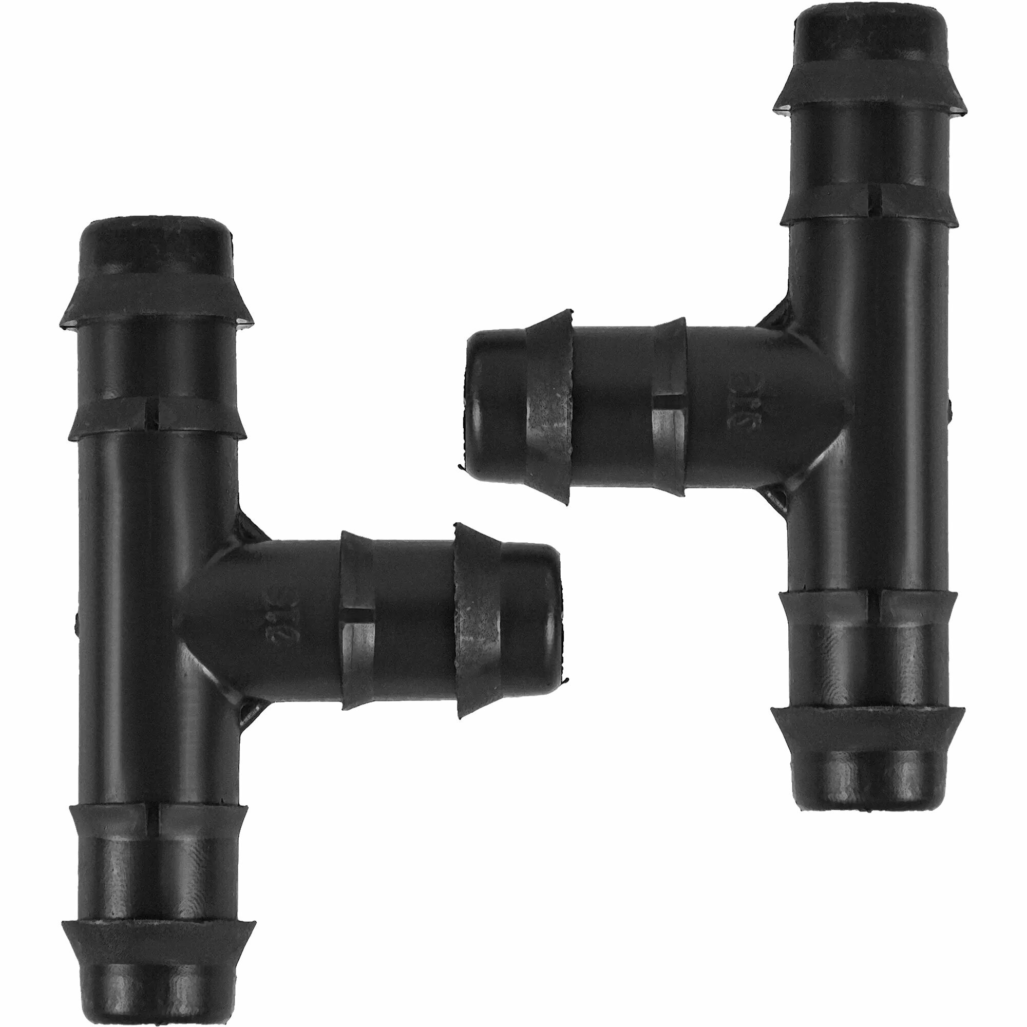 BOUTTE тройник для ПНД трубки 16 мм, 3-ходовой соединитель, набор 2 шт, универсальный