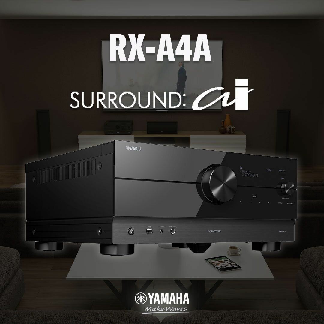 Высококачественный панорамный акустический усилитель Yamaha RX - A4A 7.2 Канал 8 KHDMI 2.1 Домашний кинотеатр