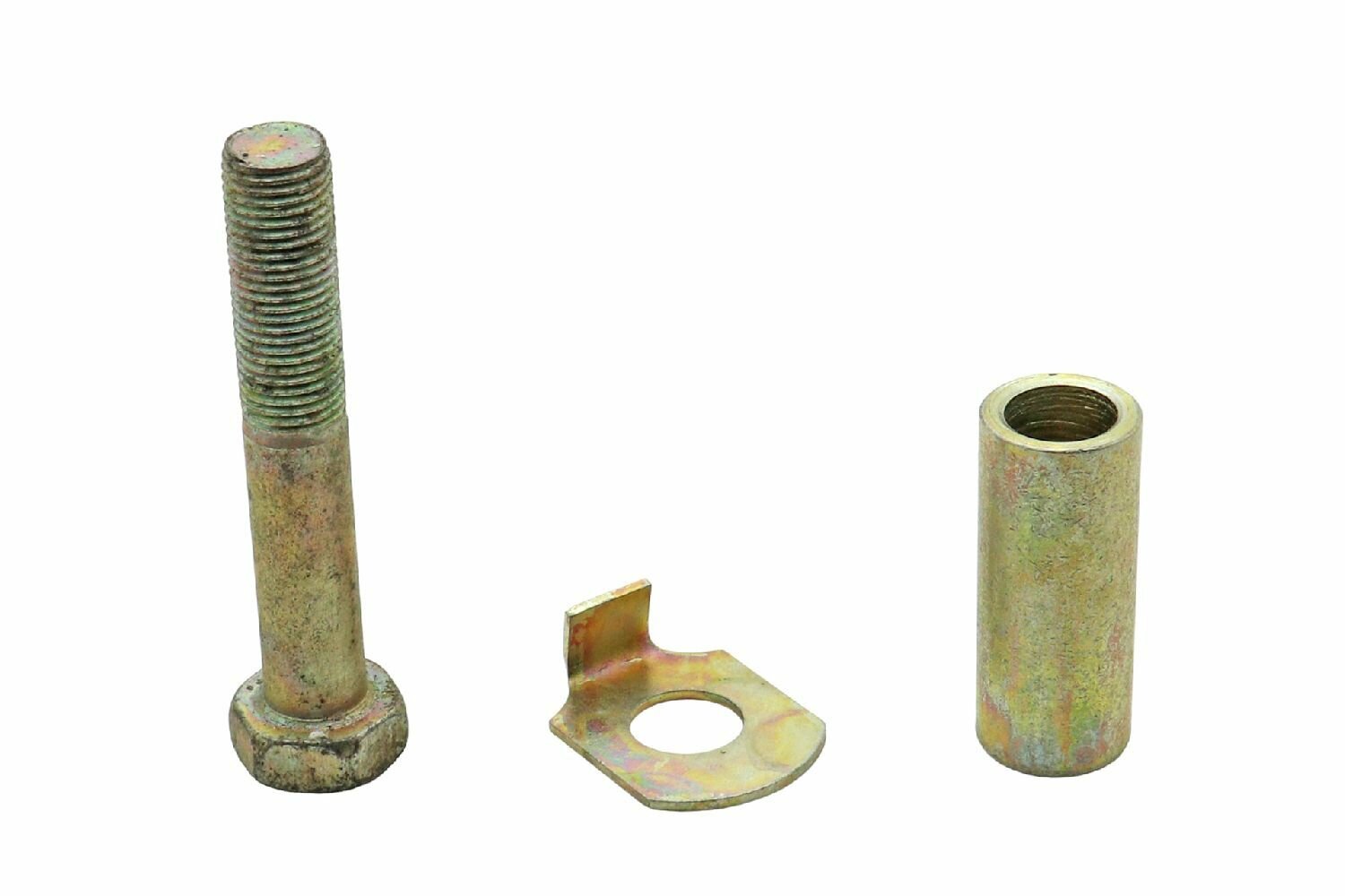 Болт Урал маятниковой вилки (М12*70мм) в сборе (втулка, шайба) новый