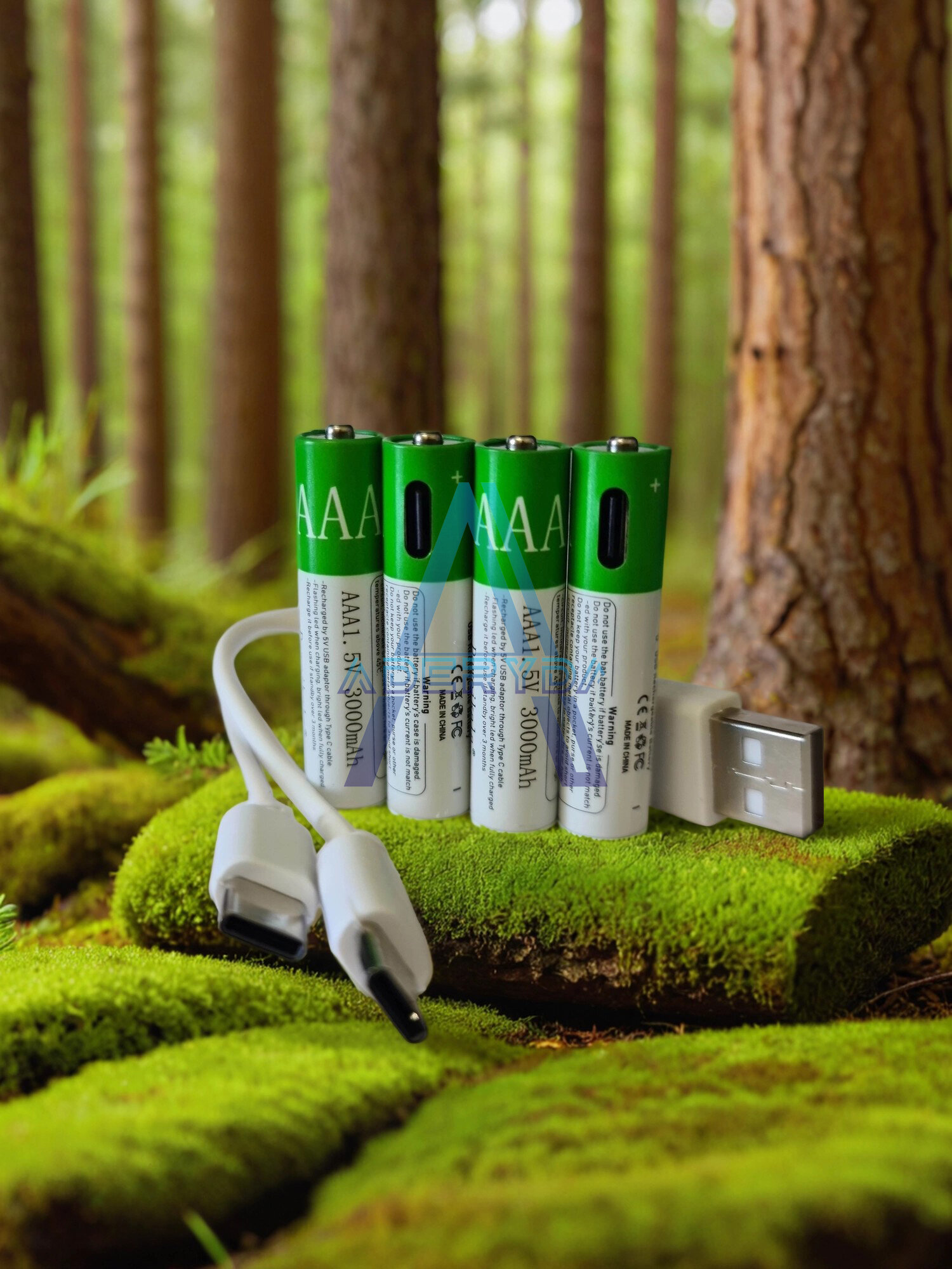 Аккумуляторы AAA Литий-ионные (Li-Ion) Daweikala 3000mAh 1.5V, 4шт комплект.