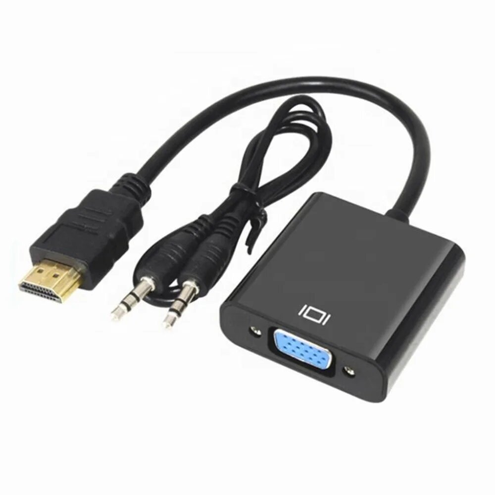 Высокоскоростной HD 1080P HDMI-VGA-кабель-переходник HDTV A «папа» на VGA «мама» Конвертер видео для планшета, ноутбука, ПК, ТВ