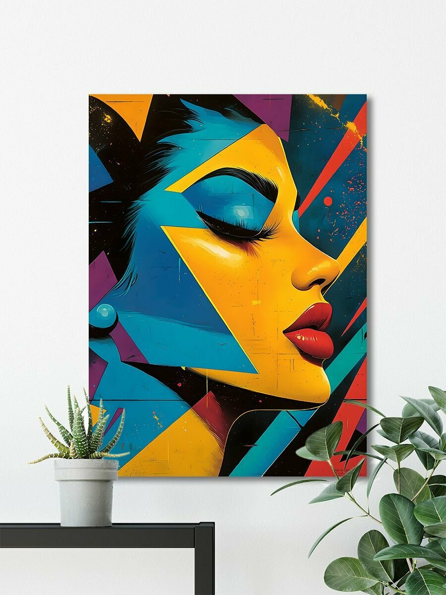 Абстракция / портрет, картина интерьер, картина 30х40 см.