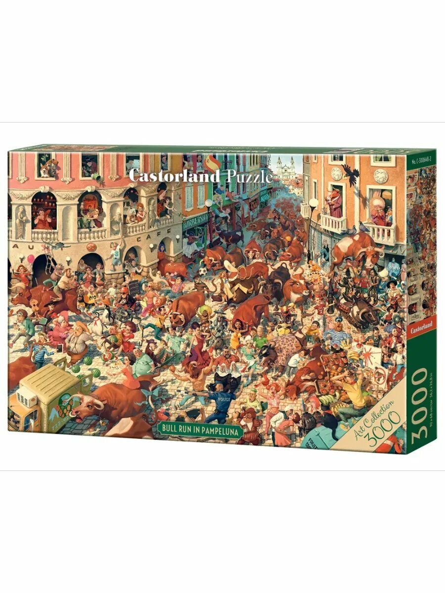 Пазл Бег быков в Памплоне, 3000 деталей