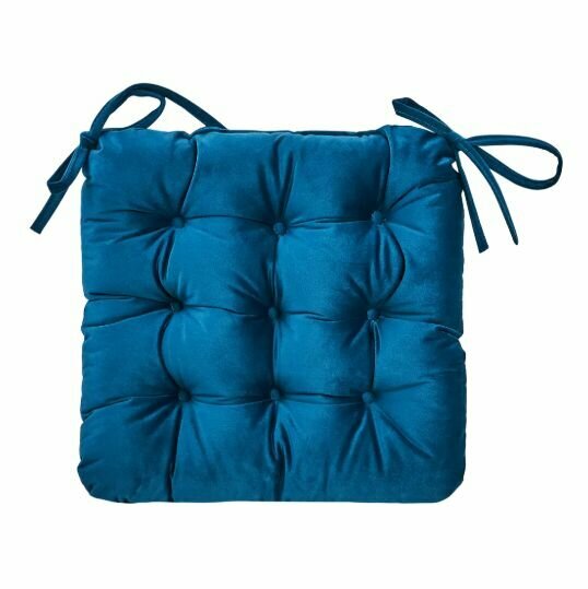 Подушка на сиденье Linen Way Ibiza 1 40x36 см цвет бирюзовый