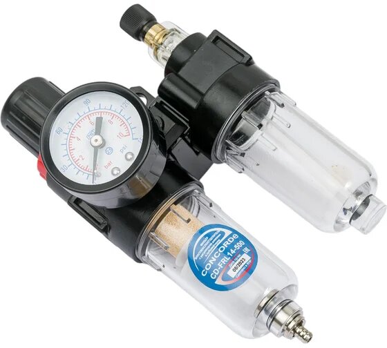 Фильтр влагомаслоотделитель с регулятором давления и лубрикатором CD-FRL14-500 CONCORDE 6666741
