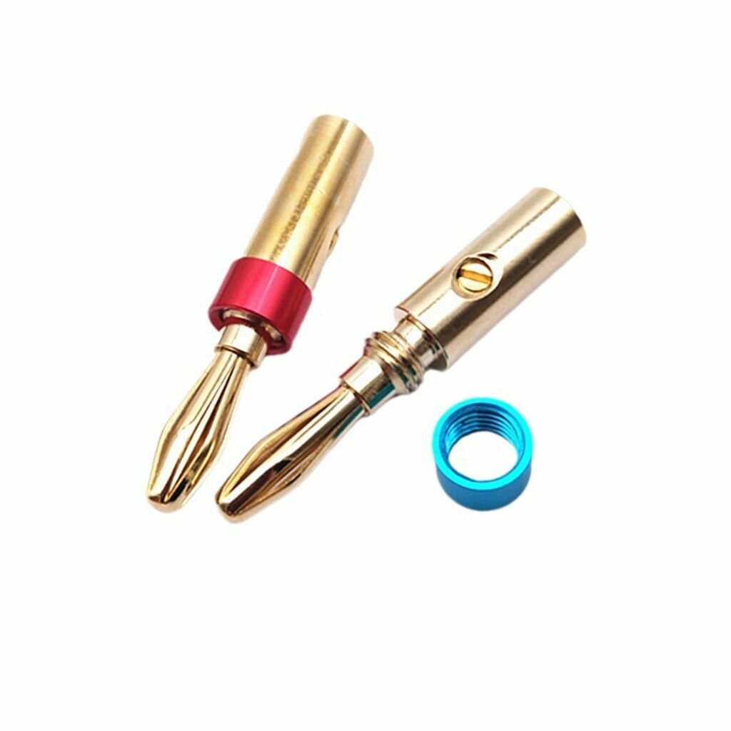 Позолоченные банановые разъемы для подключения акустических систем
