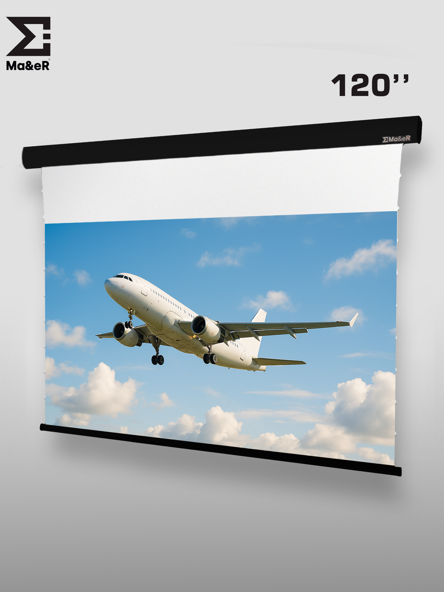 Cinema Matte White 120" 16:9 Экран моторизированный настенно-потолочный для проекторов