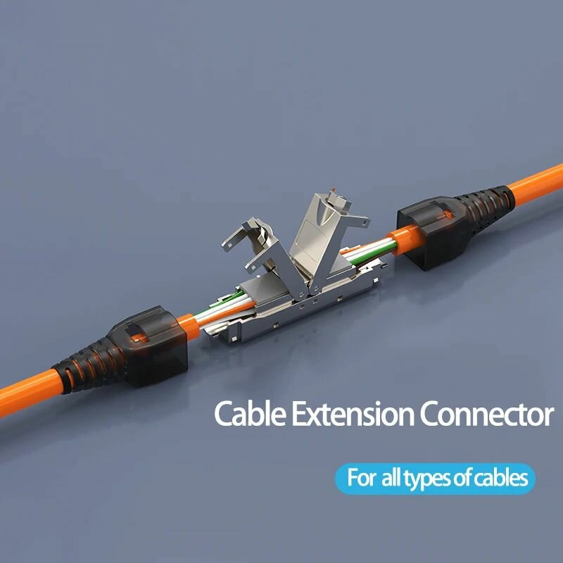 Сетевой кабель RJ45 Cat5e Cat6A Cat7, удлинитель без инструментов, соединительный адаптер для сетевого удлинителя, соединительная коробка