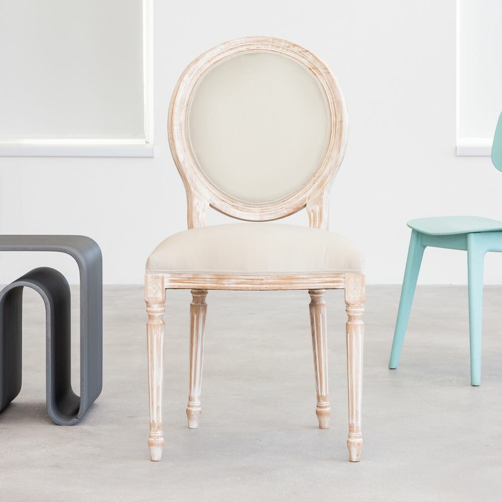 Стул мягкий для кухни деревянный Клермон light beige
