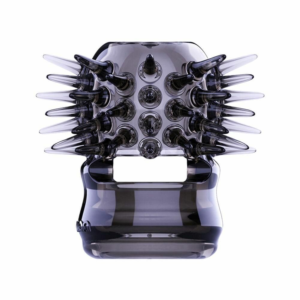 Пенисное кольцо из силикона с шипами для мужчин, стимулирующий кондом с шипами для продления полового акта.