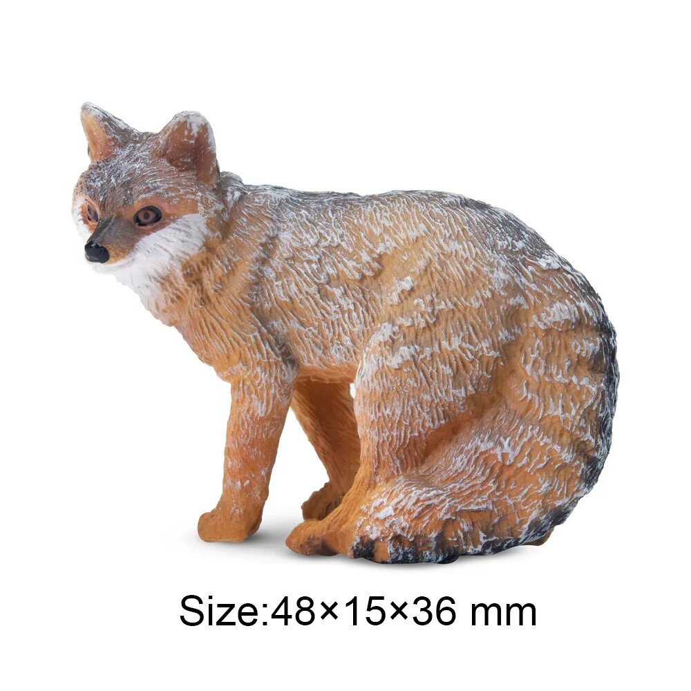 Мини-фигурка лисы ПВХ, Цвет: ML00400