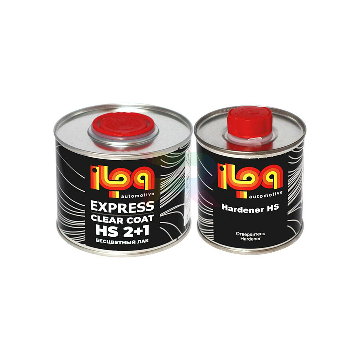 Лак акриловый ILPA Express HS 0,4 л. с отвердителем 0,2 л.