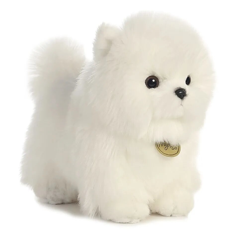 Мягкая игрушка Aurora щенок померанского шпица 22 см из искусственного меха