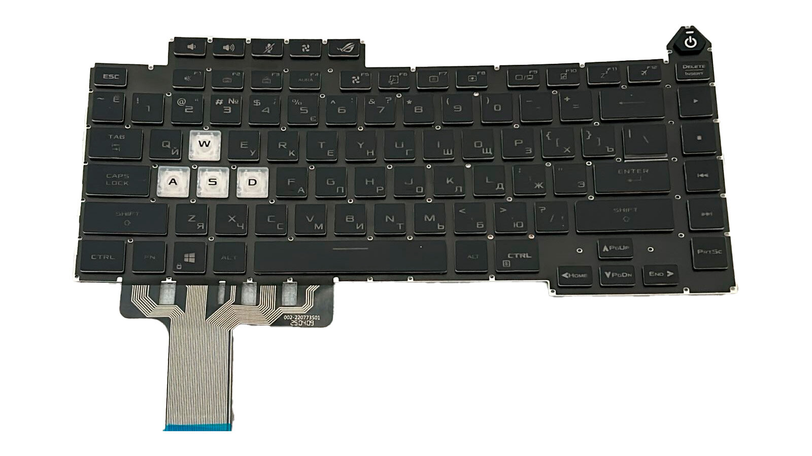 Клавиатура Premium (0KNR0-4810RU00) с подсветкой RGB для Asus ROG Strix G15 G513, SCAR 15 G533