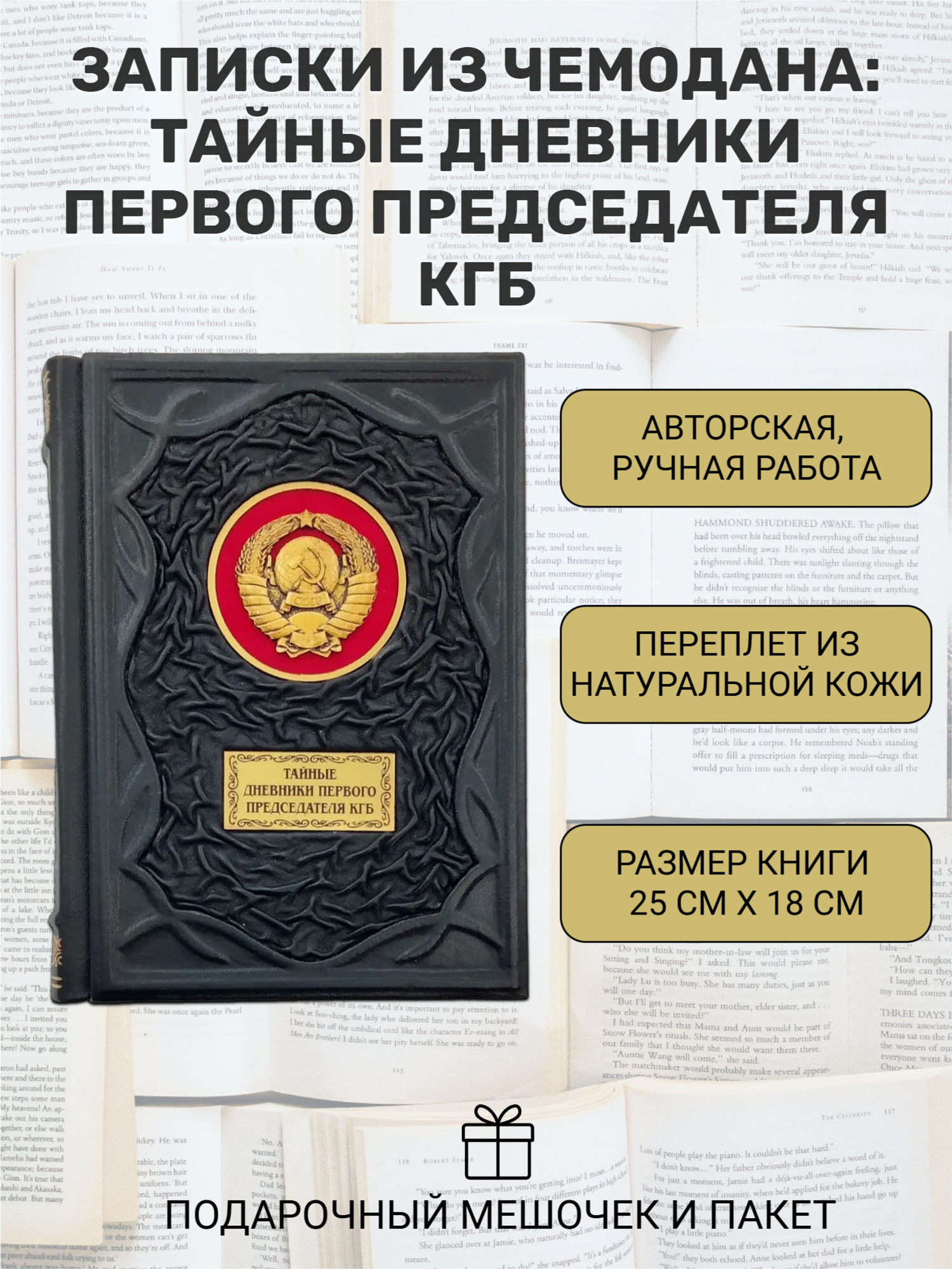 Записки из чемодана: тайные дневники первого председателя КГБ. Подарочная книга в кожаном переплете