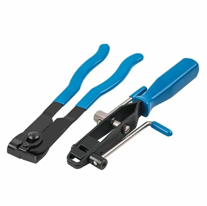 Приспособление для установки ленточных хомутов шруса. 2 инструмента в комплекте.