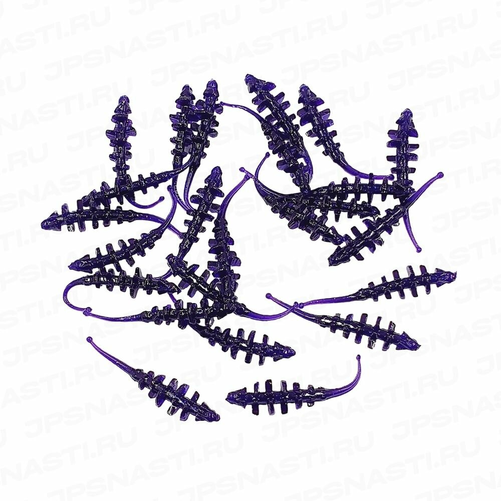 Силиконовые приманки Eleven Lures Micro Trap 1.5, 20 шт, #Grape Purple