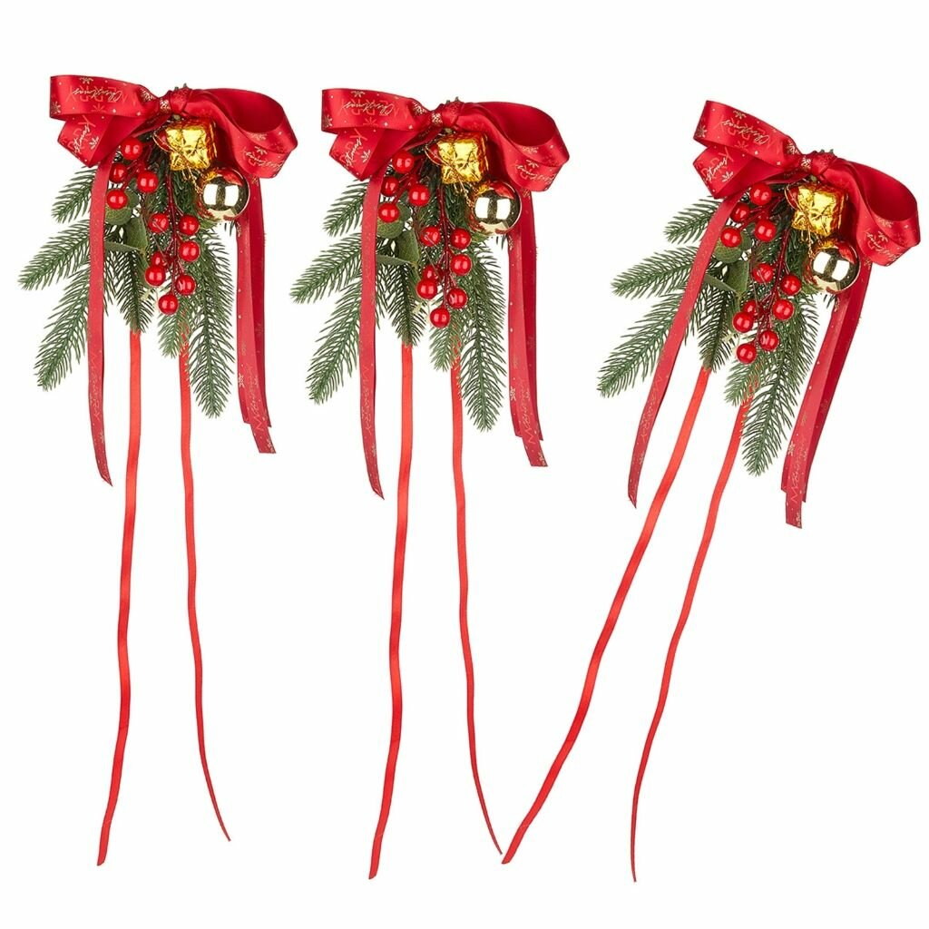 Рождественская имитация цветка на спинке стула