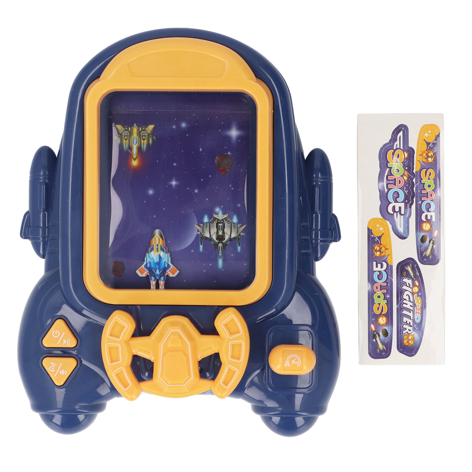 Детская игрушка-руль для стола, обучающая, развивает моторику и внимание, синяя