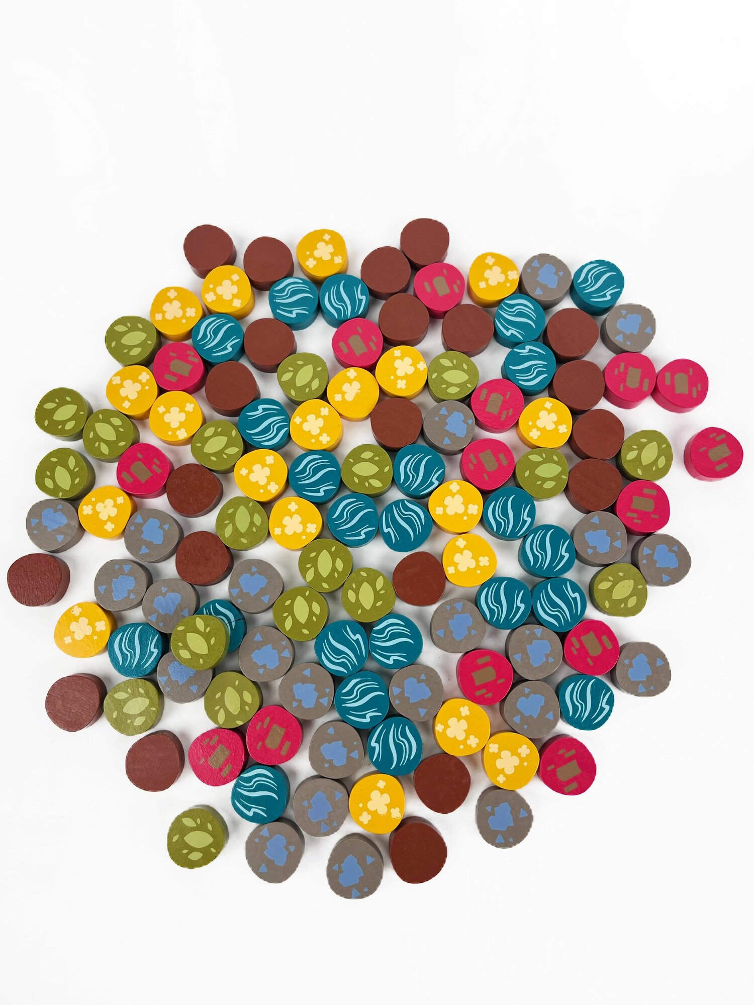 Harmonies: Творческий Комплект! 120 Деревянных Деталей + 66 Животных-Фишек + 6 Игровых Полей