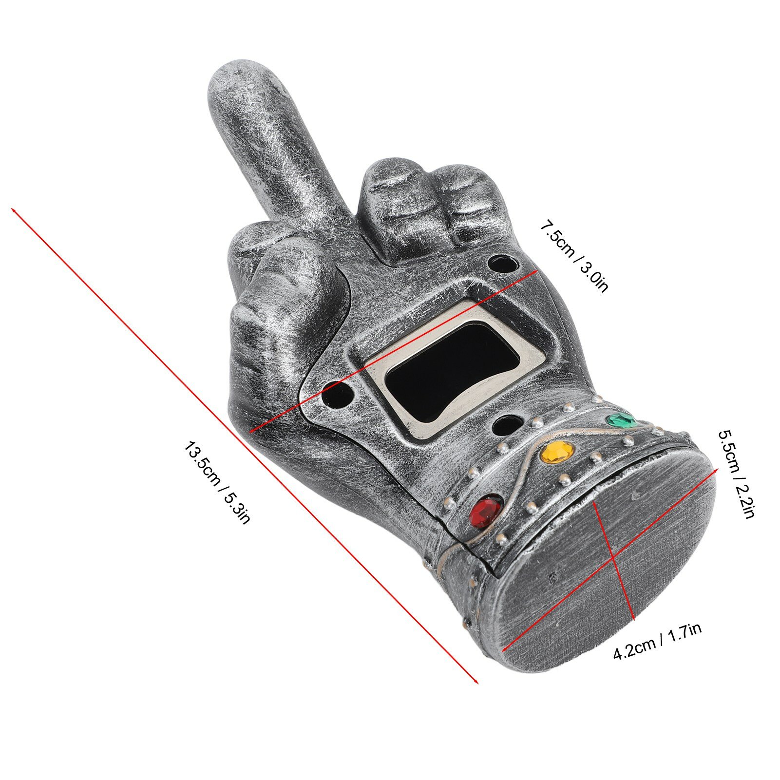 Кулак открывалка для пива крутая форма среднего пальца портативный кулак открывалка для пивных бутылок для мужчин муж папа дедушка парень серебро