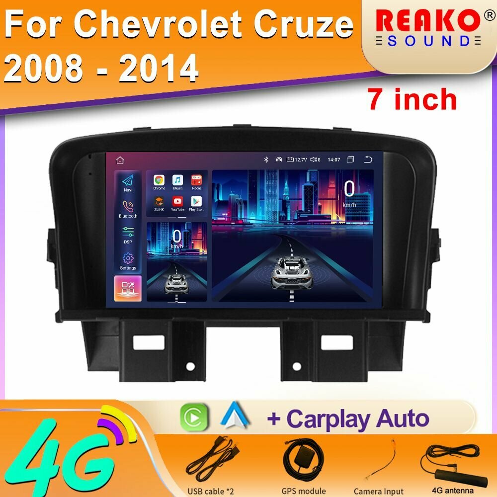 Автомагнитола для Chevrolet Cruze 2008 - 2014 6/128ГБ