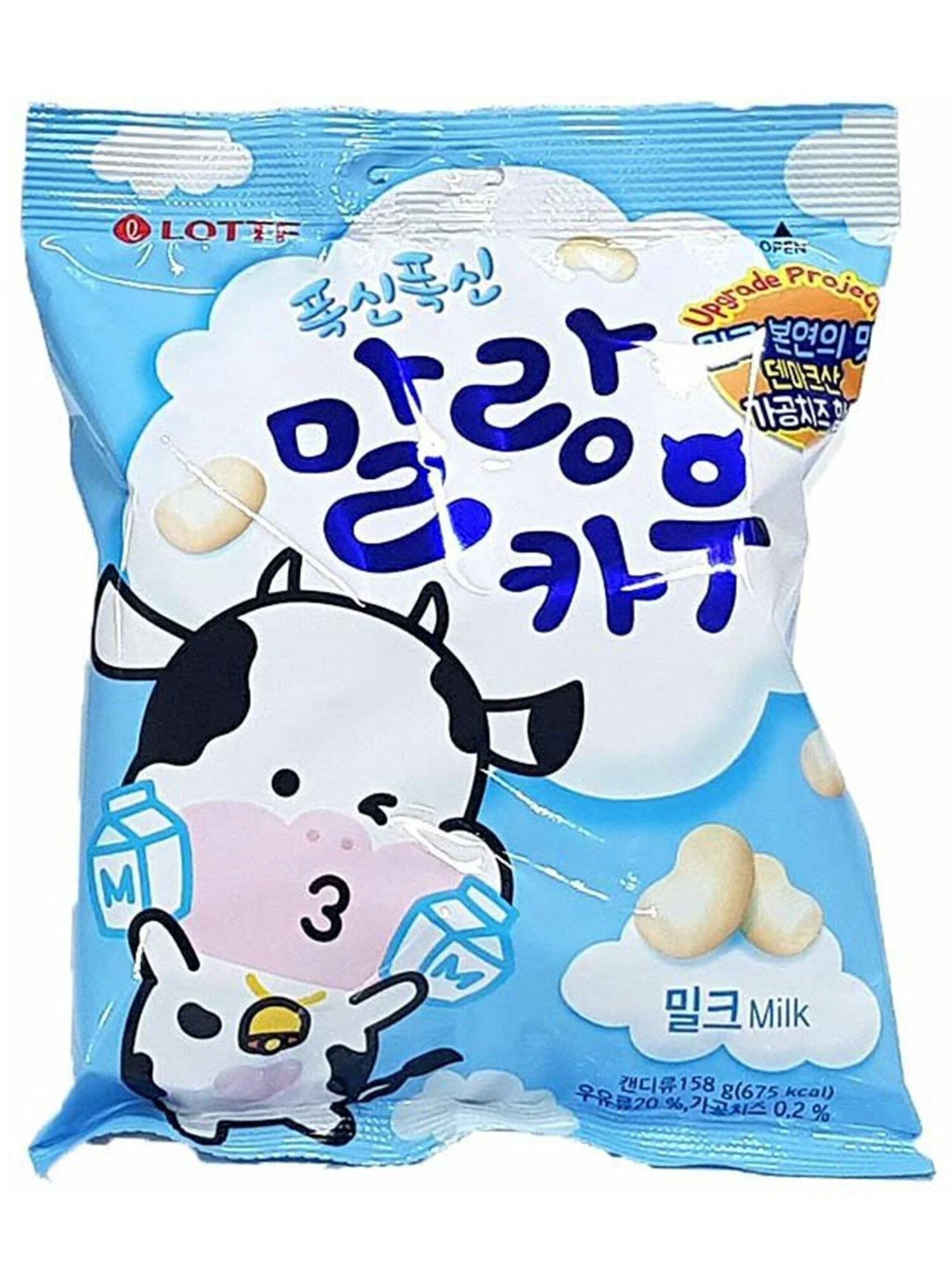 Жевательная конфета Lotte Malang Cow Milk 158 г