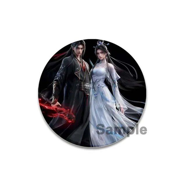 Zhu Xian китайская аниме династия нефрита круглые булавки Мультяшные персонажи значки косплей ручной работы DIY брошь декоративная одежда подарки