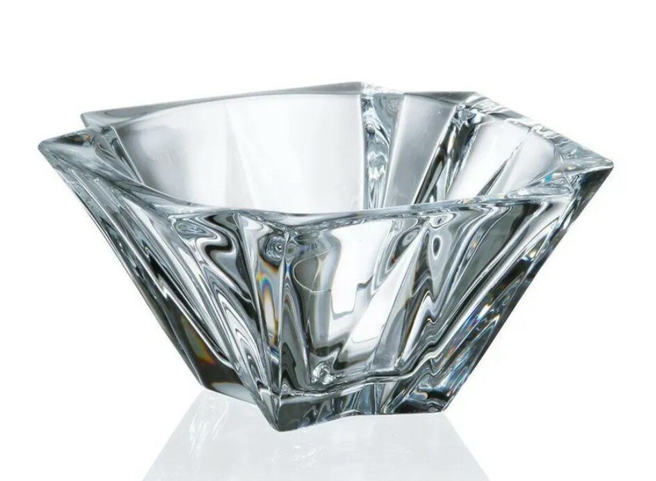 Ваза для конфет из чешского стекла "Метрополитан" 14 см. от бренда Crystalite Bohemia