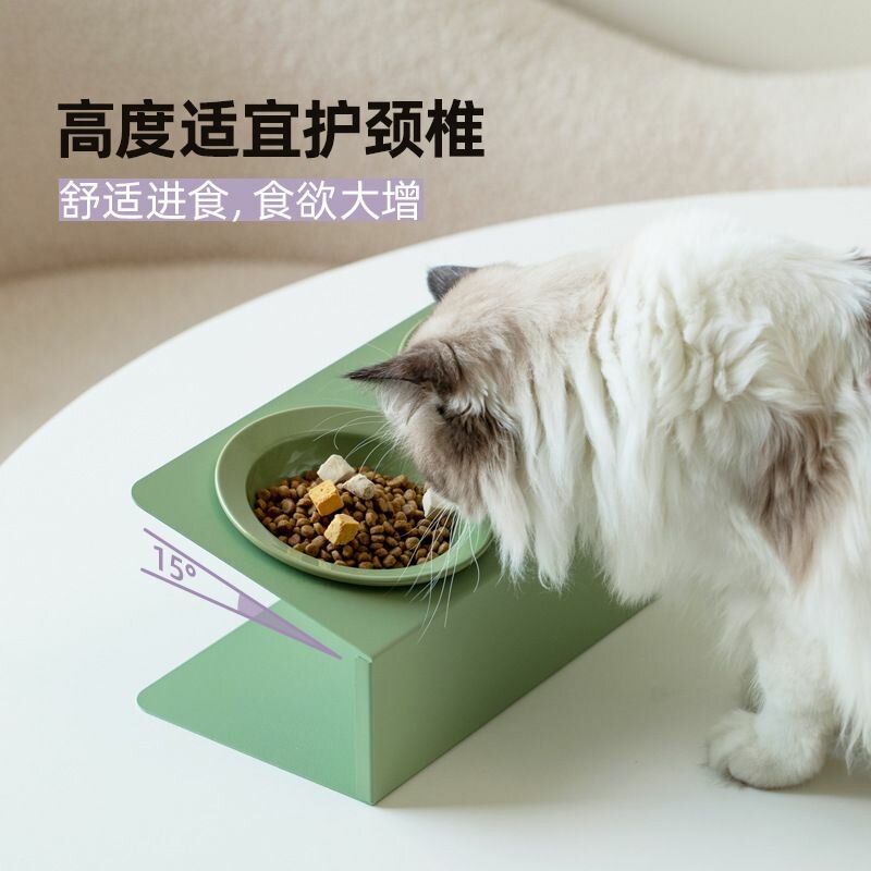 Миска для кошек, миска для собак Artmiska "Стиль" XS двойная 2x360 мл