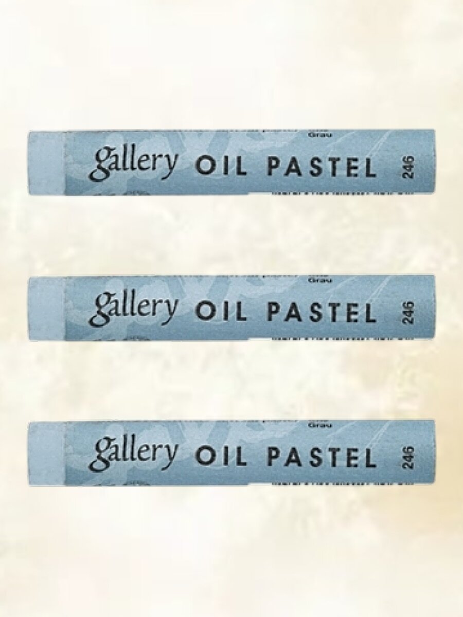 Пастель масляная мягкая профессиональная MUNGYO Gallery Серый №246 (3шт)