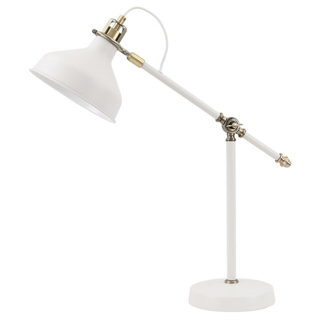 Лампа настольная ARTSTYLE Molveno 60Вт Е27 белый/античная медь